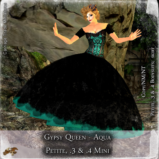 Second Life Marketplace - @CT@ Gypsy Queen (All Sizes) BOXED Aqua
