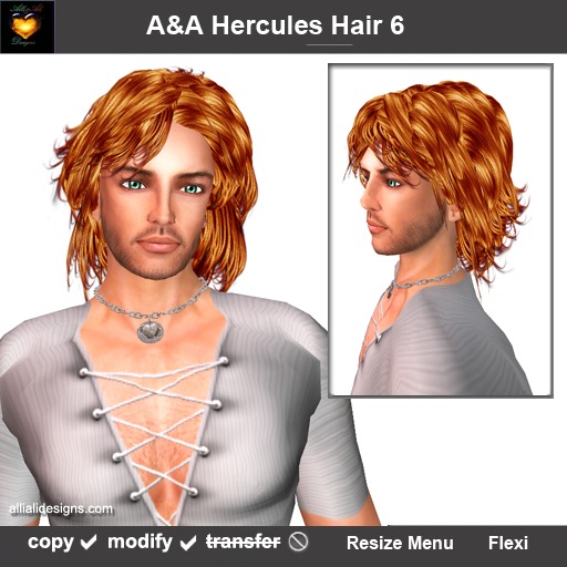Second Life Marketplace - A&A Hercules Hair Copper (Value Pack Color 6 ...