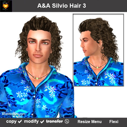 Second Life Marketplace - A&A Silvio Hair Auburn (Value Pack Color 3 ...