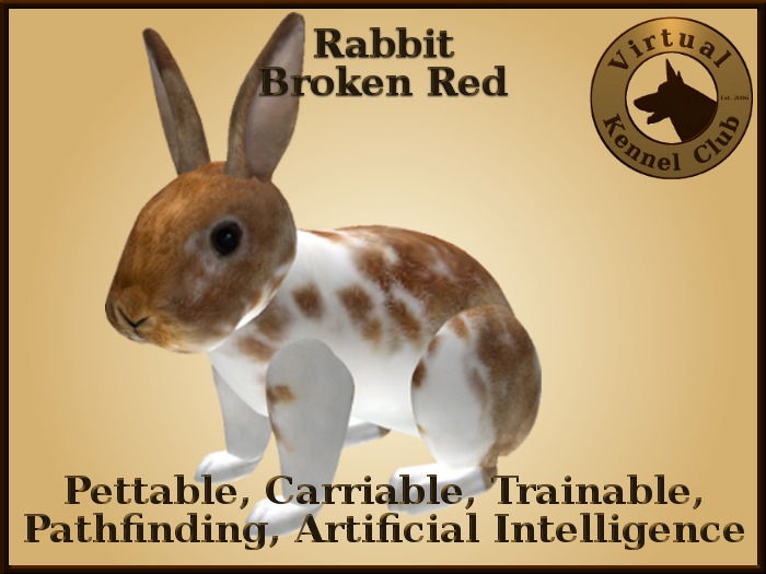 Second Life Marketplace - VKC® Rabbit Broken Red -Artificially ...