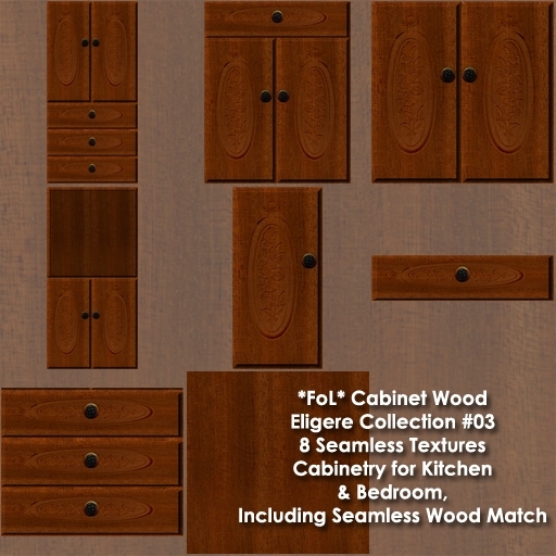 Second Life Marketplace - *FoL* Textures - Eligere Cabinet Collection ...
