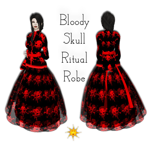 Second Life Marketplace - .: CS :. Bloody Skull Ritual Robe