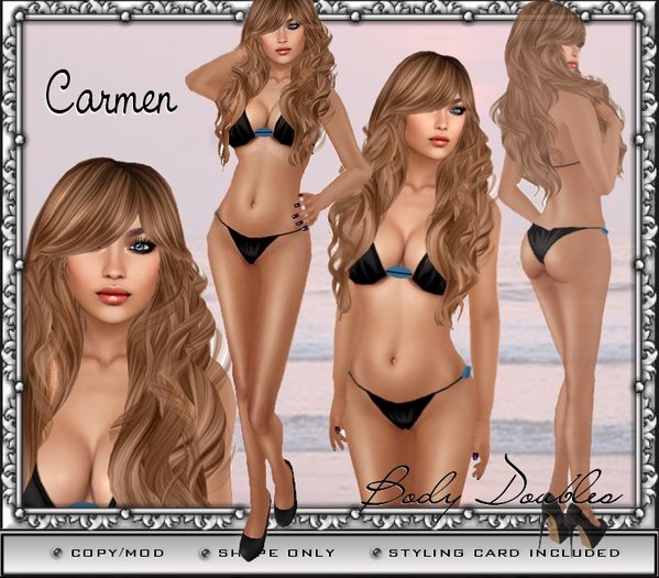Second Life Marketplace - Carmen Modifiable Body Doubles Shape Second Life Marketplace - Carmen Modifiable Body Doubles Shape