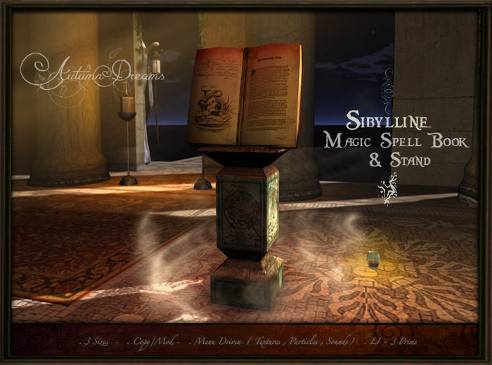 Second Life Marketplace - Autumn Dreams - Sibylline Magic Spell Book ...