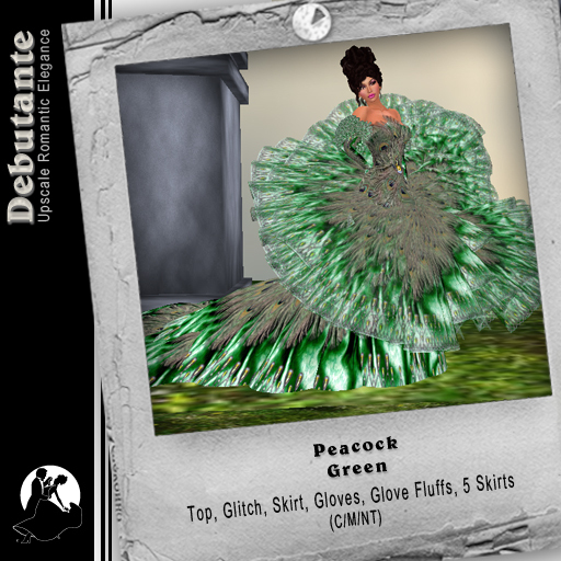 Second Life Marketplace - *Deb* Peacock Gown Green