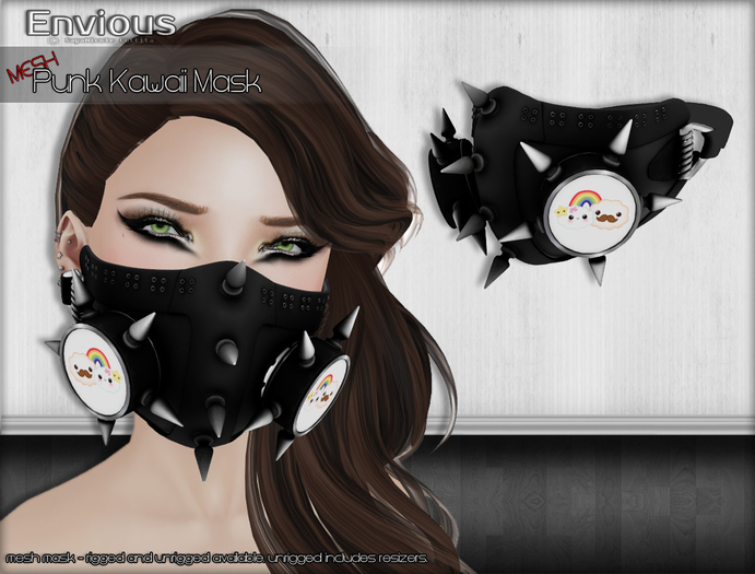 Second Life Marketplace - :.Envious.: Punk Kawaii Mask