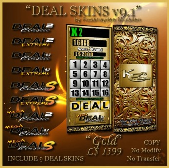 Second Life Marketplace - Deal Skin 9.1 Gold