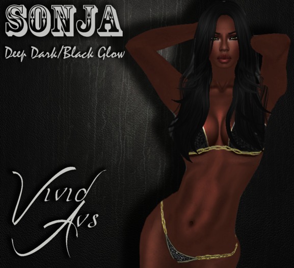 Second Life Marketplace - Sonja Black Shape 2-PACK! COPY/MOD Vivid Avs