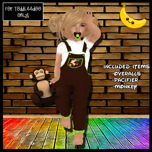 Second Life Marketplace - Glitter Junkie - Monkey Outfit *Boxed*