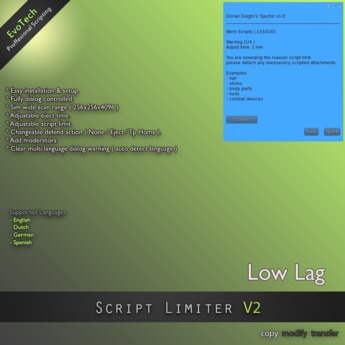 Second Life Marketplace - Script Limiter V2.1