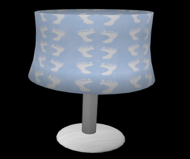 Second Life Marketplace - Baby Blue Boy Feet Lamp