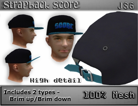 Second Life Marketplace - *PROMO* *BUNDLE* Score Strapback Bundle by JSG