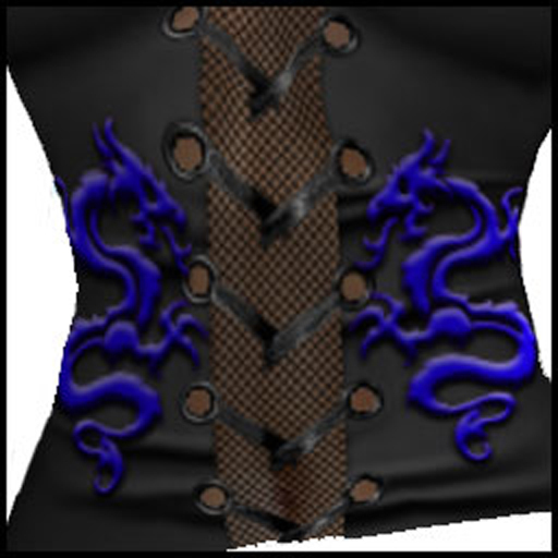 Second Life Marketplace - Zaro high laced black blue dragon