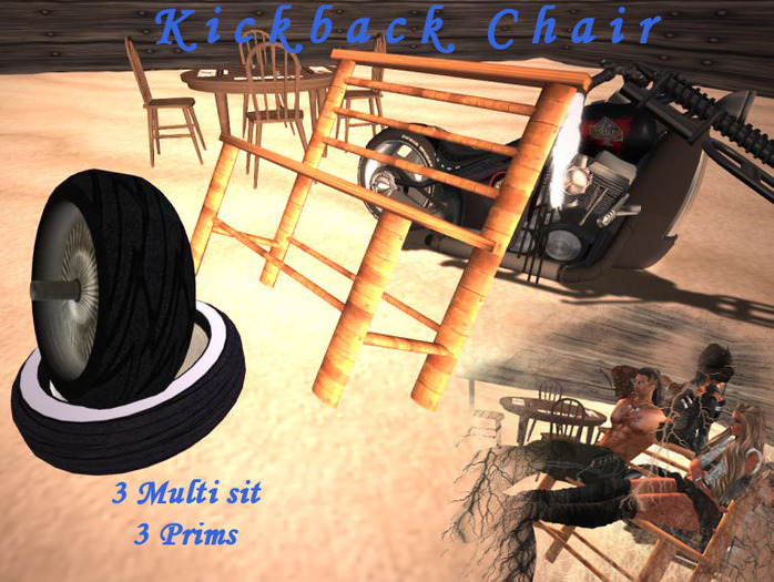 Second Life Marketplace - Kick Back Wheels/Chair 3 sits box