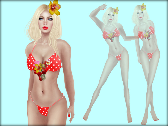 Second Life Marketplace Boudoir Tropical Bikini