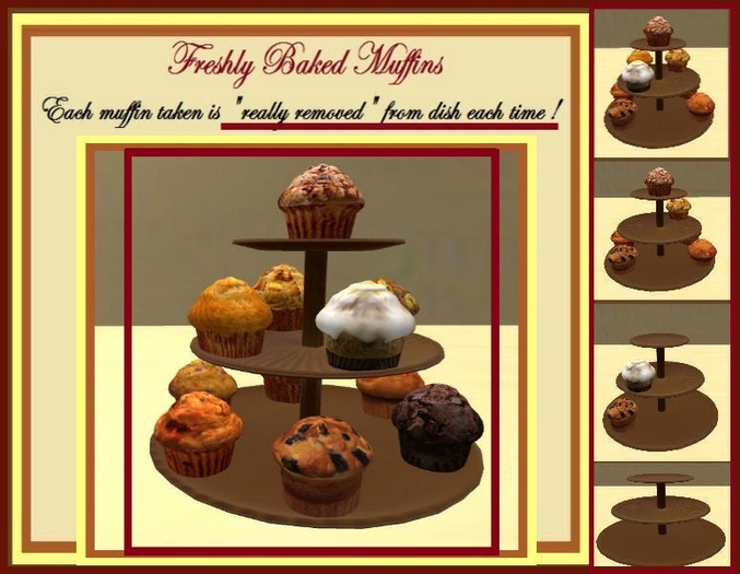 Second Life Marketplace - Freshly Baked Muffins / See each one really ...