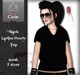 Second Life Marketplace - Cain - Black - Ladies Hoody Top