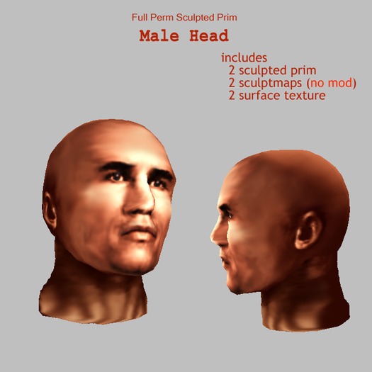 Second Life Marketplace - origami~* male head