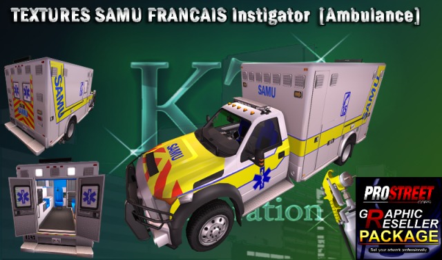 Second Life Marketplace - TEXTURES-SAMU-FRANCAIS-Instigator-Ambulance ...