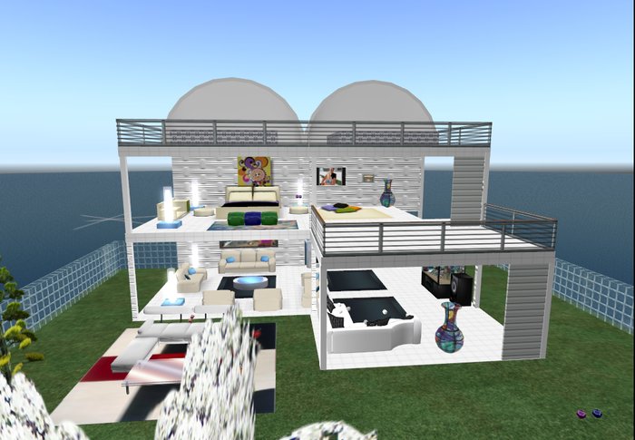 Second Life Marketplace - sky box house low prims