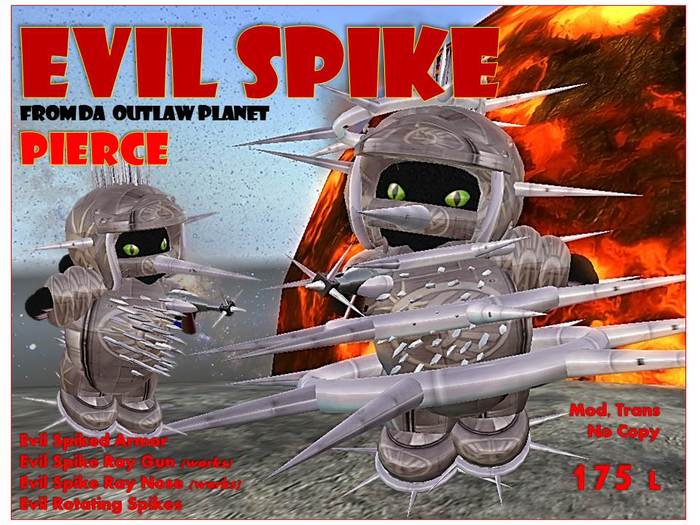 Second Life Marketplace - Evil Spike from da Outlaw Planet Pierce