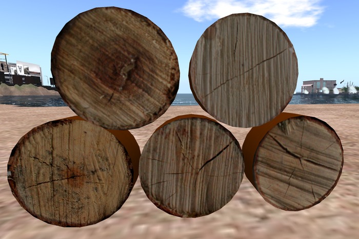 Second Life Marketplace - 5-pack of wood end textures (1-5) *FULL PERM*