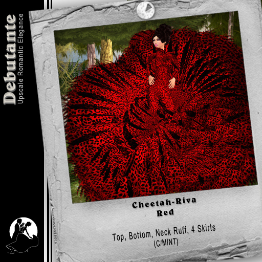Second Life Marketplace - *Deb* Cheetah-Riva Dress (Boxed) Red