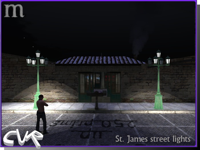 Second Life Marketplace - St James street lights mesh. LUZ