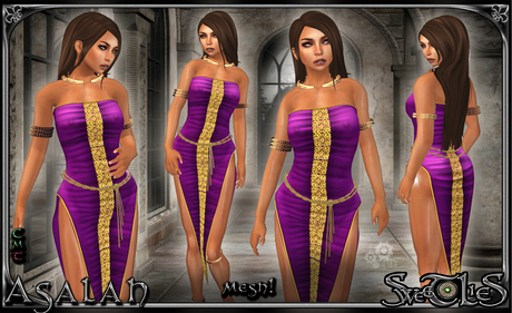 Second Life Marketplace - *** PROMO *** Asalah Purple Outfit - Sweet Lies