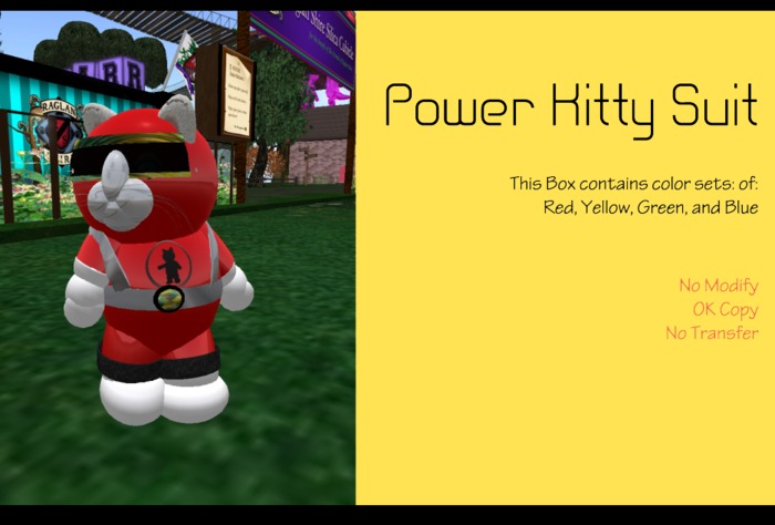 Second Life Marketplace - Power Kitty Suit Complete set [boxed]