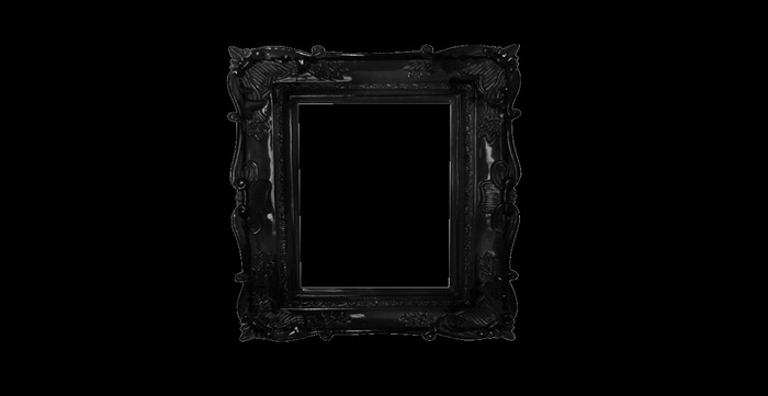 Second Life Marketplace - Black Rococco picture frame full perms texture