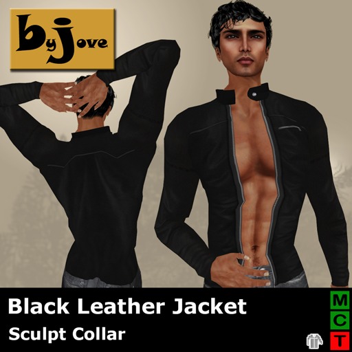 Second Life Marketplace - Black Leather Jacket by BJ
