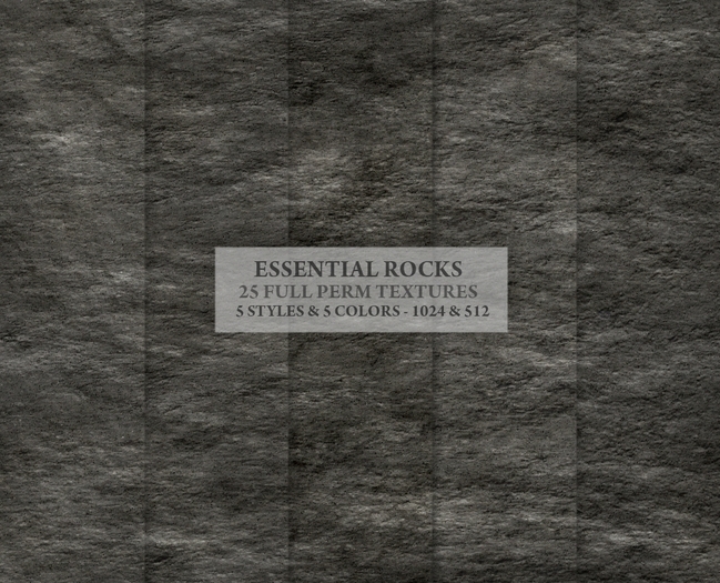 Second Life Marketplace - Essential Rocks { 5 styles in 5 colors } 25x2 ...