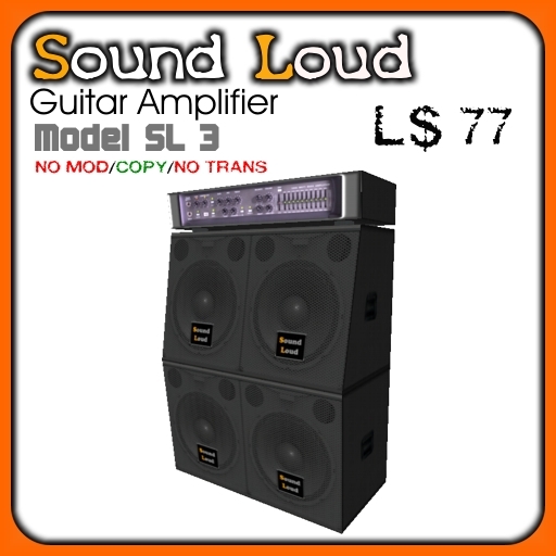 Second Life Marketplace - Sound Loud - Guit. AMP SL 3