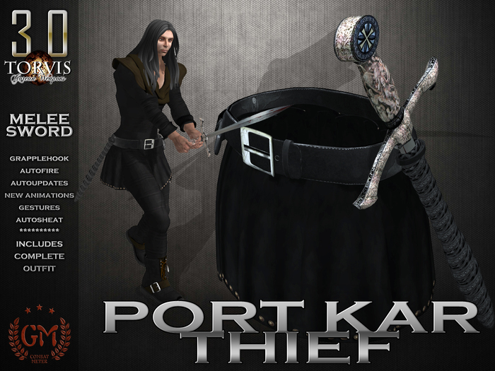 Second Life Marketplace - TORVIS WEAPONS PORT KAR THIEF SWORD PACK