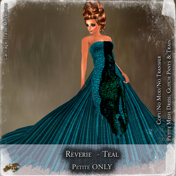 Second Life Marketplace - @CT@ Reverie (Petite) BOXED Teal