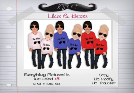 Second Life Marketplace - That's So {Kyoot} - Like A Boss (Purple)