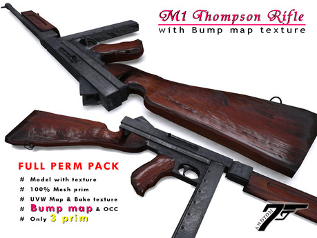 Second Life Marketplace - [Full Perm] M1 Thompson V2.0