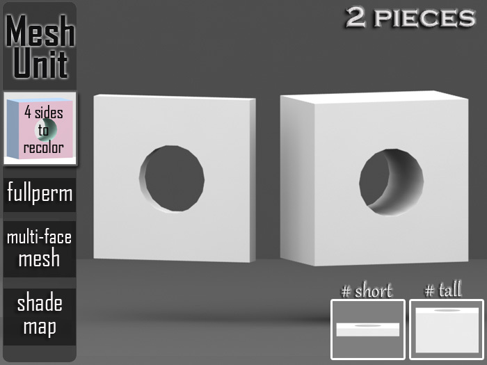 Second Life Marketplace - Mesh Unit: Full Perm Multi-purpose compound ...