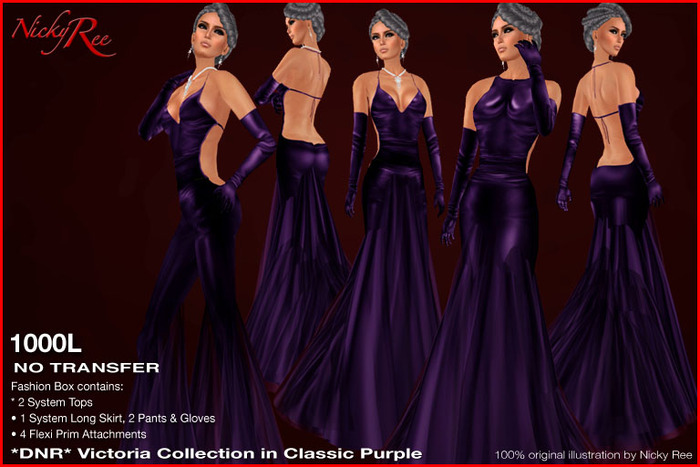 Second Life Marketplace - *DNR* Victoria in Classic Purple