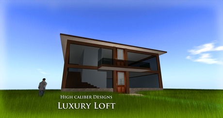 Second Life Marketplace - High Caliber Designs Low Prim Luxury Loft Home-SkyBox