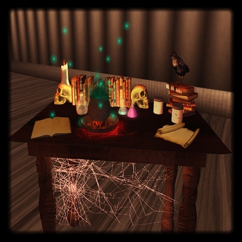 Second Life Marketplace - Dark Magic and Apothecary Table for witches ...