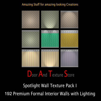 Second Life Marketplace - 197 Premium Spotlight Wall Textures ...