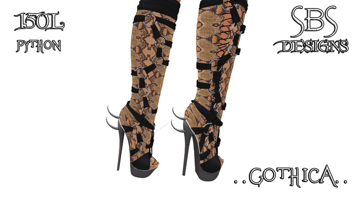 Second Life Marketplace Python Boots Sbs