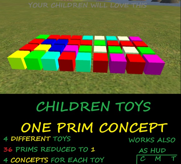 Second Life Marketplace - Children Toys - One Prim Concept