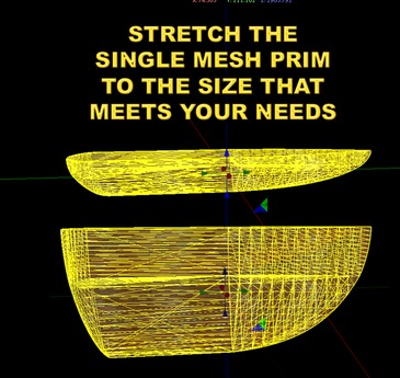 Second Life Marketplace - MESH Ship & Boat Hulls for the Builder In YOU!