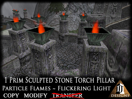 Second Life Marketplace - IJD TORCH PILLAR