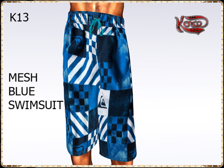 Second Life Marketplace - K13 BLUE MESH SWIMSUIT