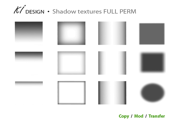 Second Life Marketplace - Shadow textures Ki DESIGN - FULL PERM