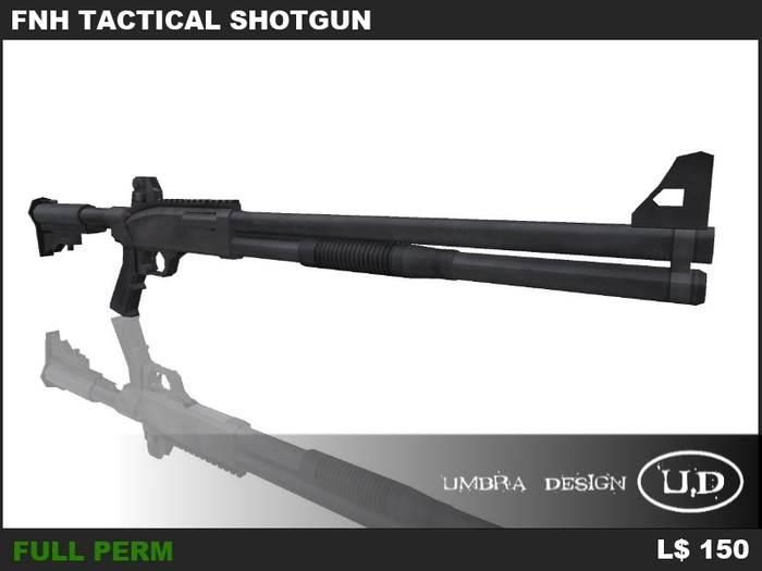 Second Life Marketplace - Umbra Design - FNH Tactical Shotgun (FULL ...